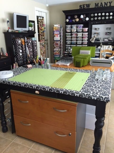 Repurpose Your Old Furniture and Create the Perfect Sewing Room