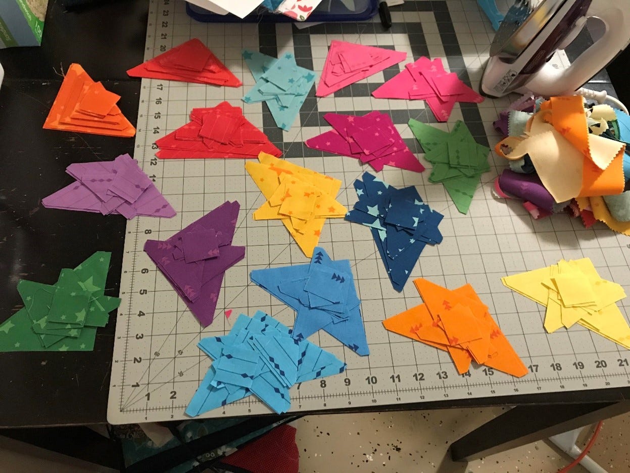 Free Marble Snail's Trail Swirls Quilt Pattern